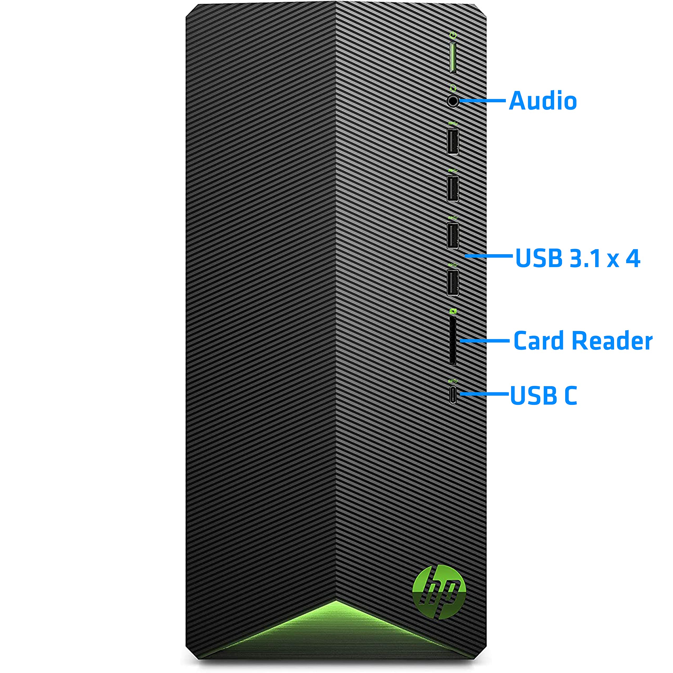 HP Pavilion TG01 Gaming Desktop, AMD Ryzen 5 5600G, 32GB RAM 1TB NVMe SSD, AMD Radeon RX 5500 4GB, 3 in 1 Media Card Reader, DisplayPort, HDMI, AC Wi-Fi, Bluetooth β Windows 11 Pro