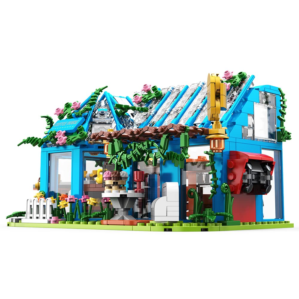 EDGKODK Flowers House Building Toys for Girls Aged 8-12, 637 Pieces