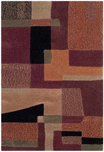 SAFAVIEH Rodeo Drive Collection Accent Rug - 2'6" x 4'6", Multi, Handmade Mid-Century Modern Abstract Wool, Ideal for High Traffic Areas in Entryway, Living Room, Bedroom (RD868A)