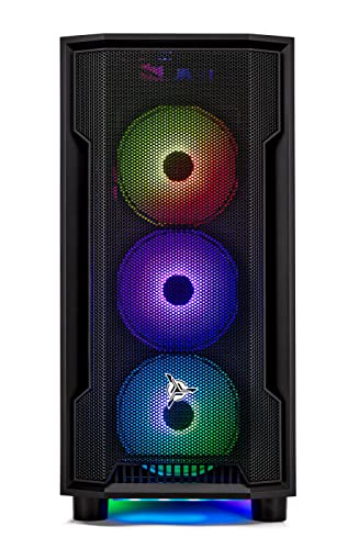 Skytech Shadow Gaming PC Desktop – AMD Ryzen 5 3600 3.6 GHz, NVIDIA RTX 3060, 1TB NVME SSD, 16GB DDR4 RAM 3200, 600W Gold PSU, 11AC Wi-Fi, Windows 11 Home 64-bit,Black