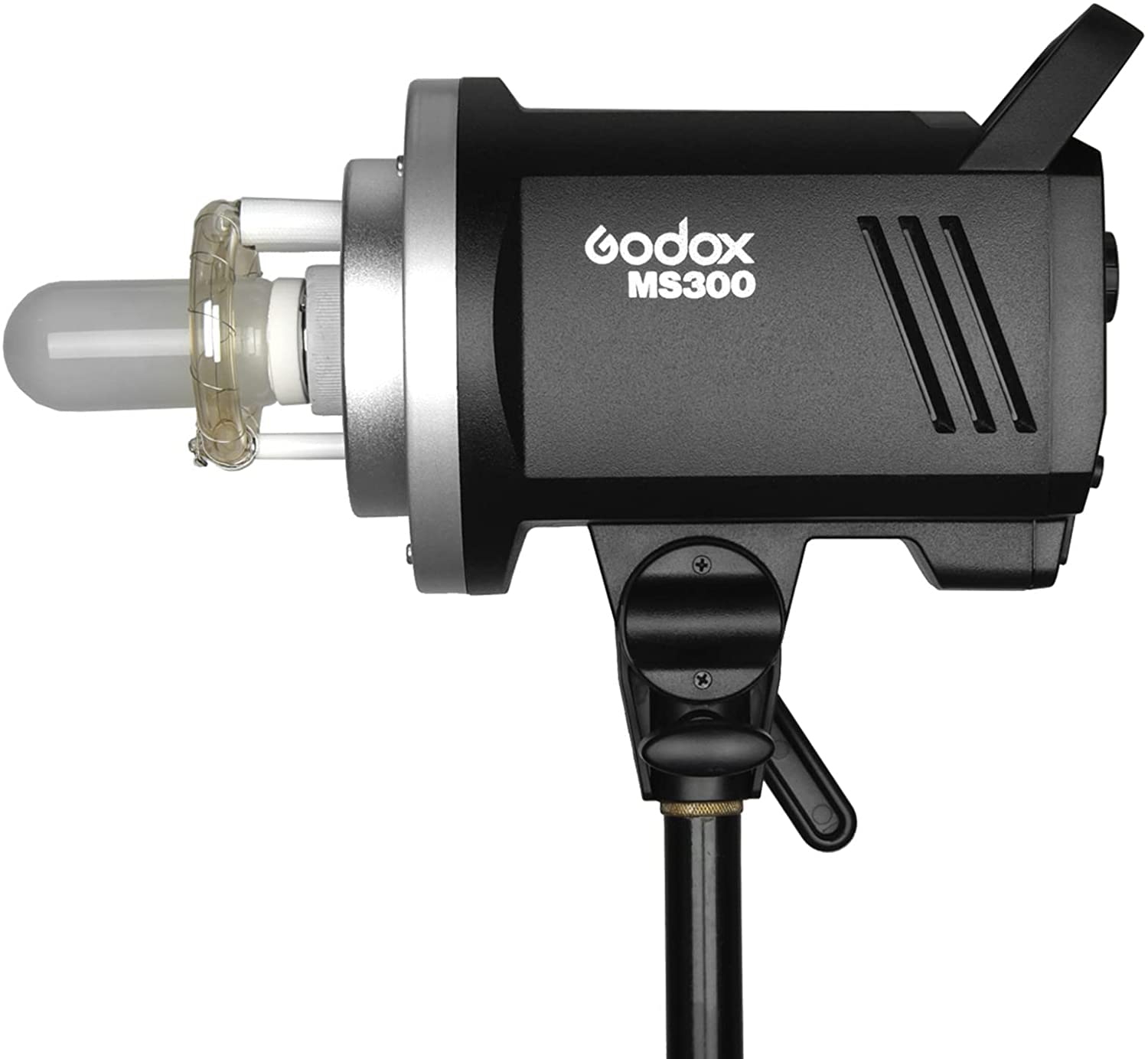Godox MS300 Studio Light Kit, 900W Studio Strobe Flash, GN58 5600K, Built-in Godox 2.4G Wireless X System, 0.1～1.8S Recycle Time, Bowens Mount with Honeycomb Grid Softbox + 110in Light Stand + Bag