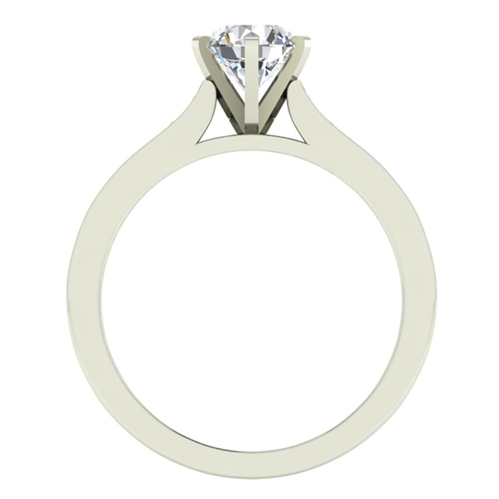 Diamond Engagement rings Round Brilliant Black Diamond rings Gift ring box Authenticity cards 3/4 carat t.w. (I, I1) (RS 7)