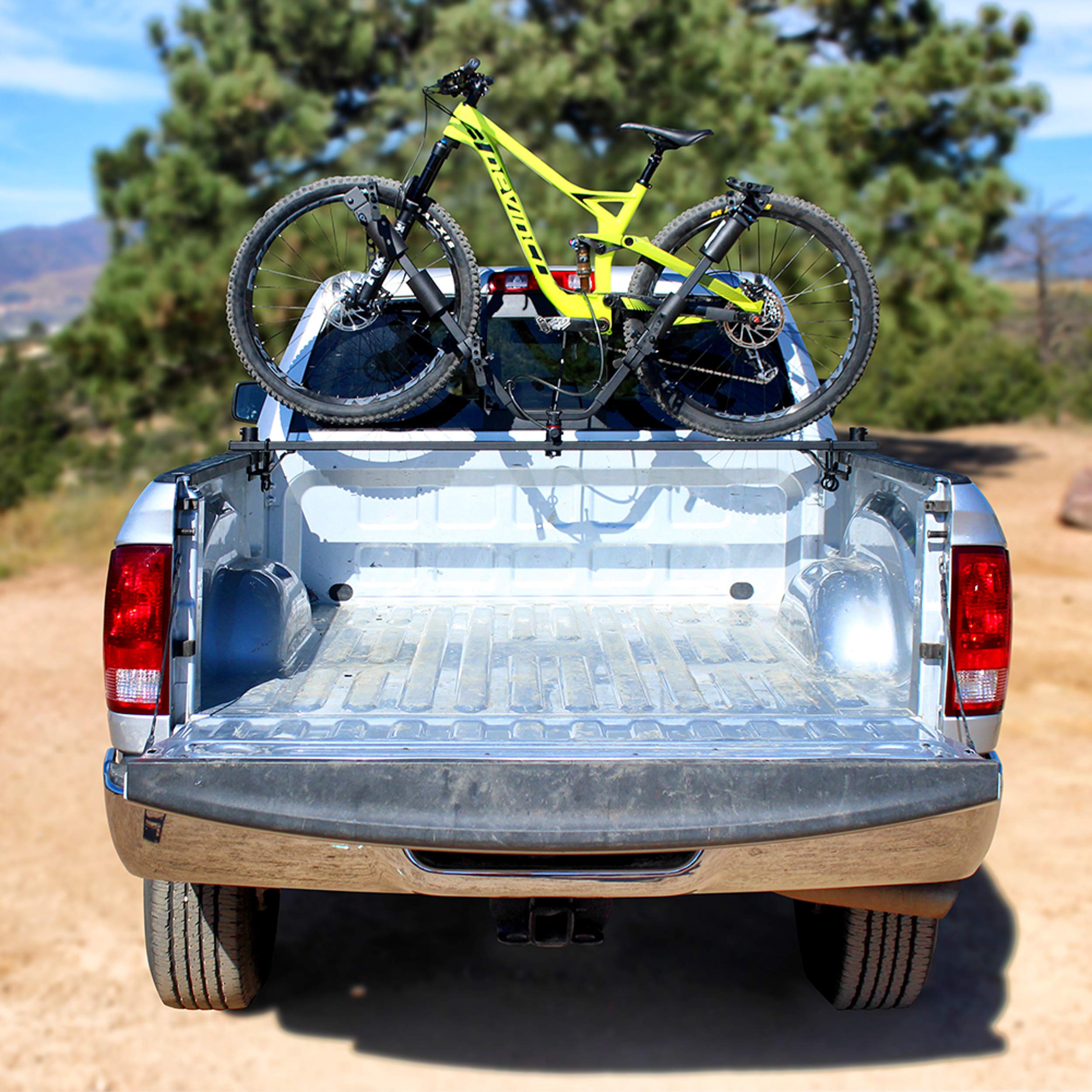 Full Nelson, 2-Bike Carrier Truck Bed Mount V-Rack (Expandable to 6 Bike)