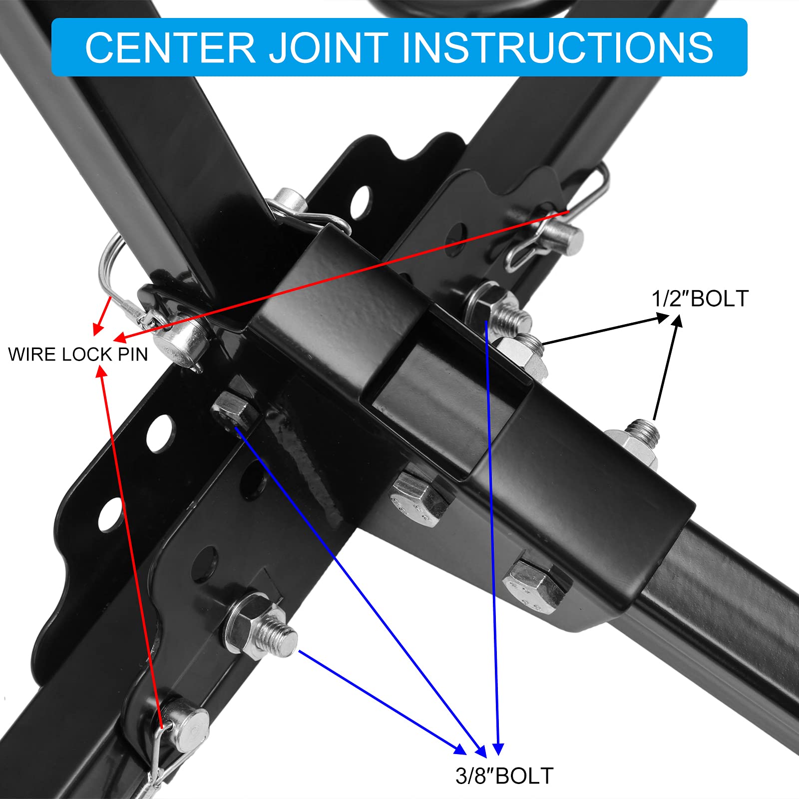 EDOSTORY Hitch Bike Rack, Bicycle Carrier Rack 2 Bicycle Rack fit for Cars, SUV,Trucks,and Minivans with 2" Hitch Receiver-Hitch Stabilizer
