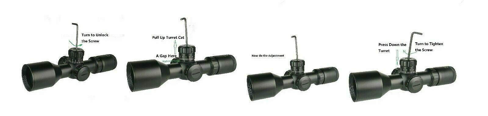 DB TAC INC Compact 3-9x42 Red and Green Color Illuminated Scope Come with Picatinny/Weaver Mount Rings