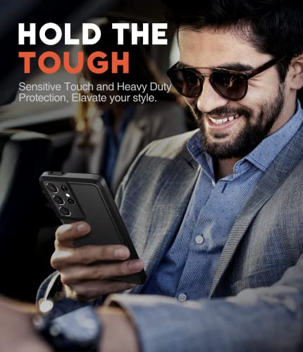 NALLOT for Samsung Galaxy S23 Ultra Case, [2 Layer Structure Protection] [Military Grade Anti-Drop] Lightweight Shockproof Protective Phone Case for Galaxy S23 Ultra 5G 6.8 inch' 2023-Black