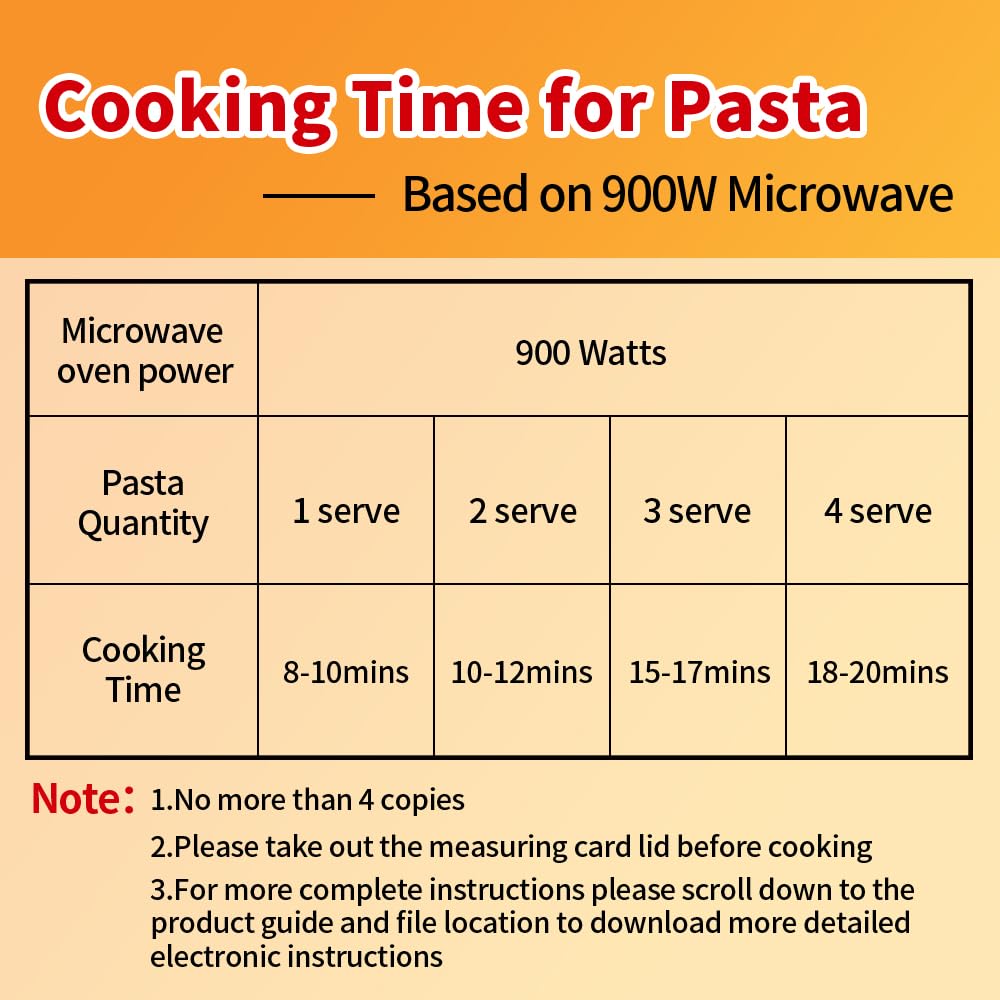 Microwave Pasta Cooker With Strainer Lid,pasta Cooker In Microwave Makes 4 Servings Of Pasta Quickly And Easily,microwave Spaghetti Cooker Makes Perfect Pasta Every Time For Dorm, Kitchen Or Office