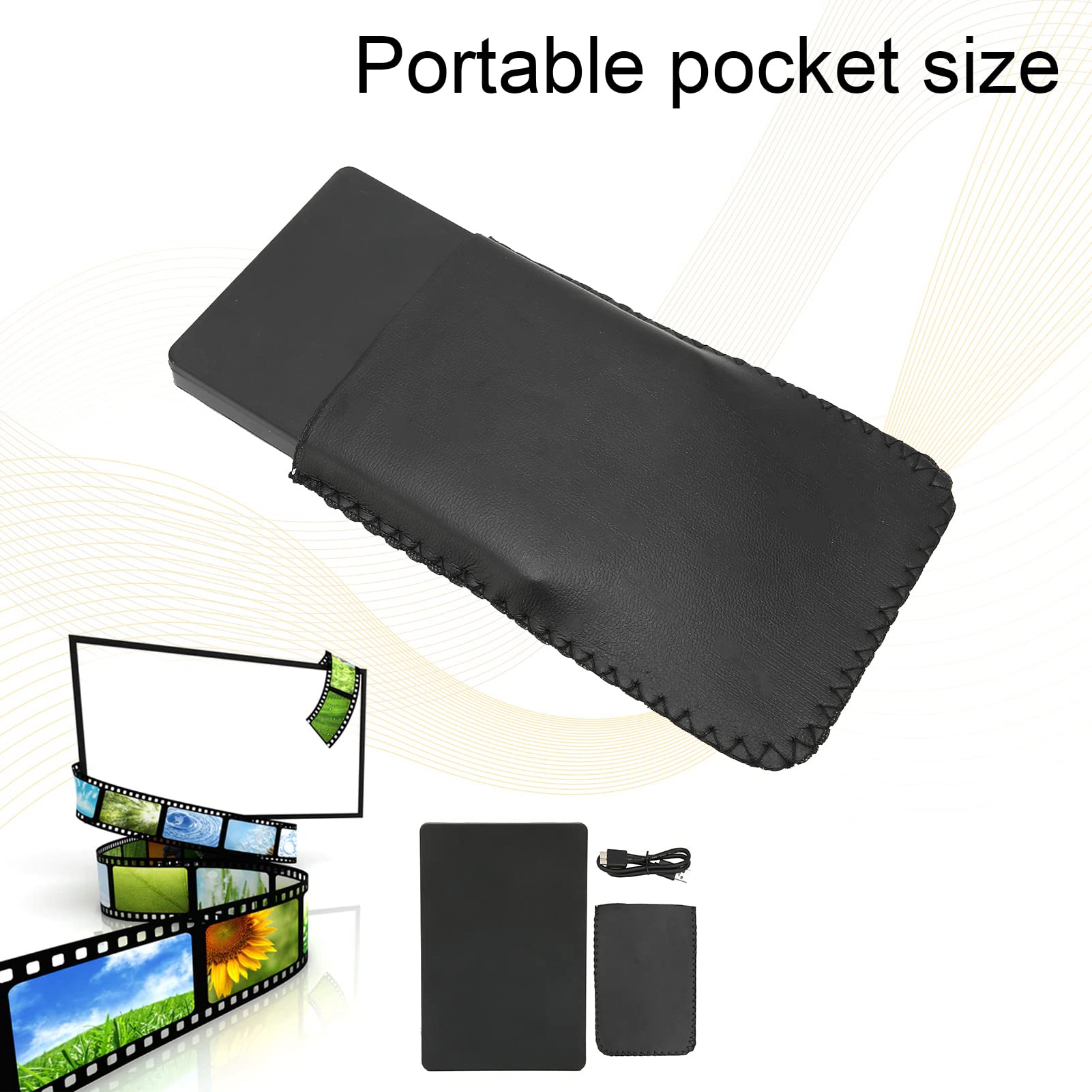 Garsentx Portable External Hard Drive 80GB, 2.5in 3.0 USB Ultrafast Slim Hard Drive for Storage,for Computer, Laptop, PC, Mac, PS3, PS4, Xbox, Smart TV