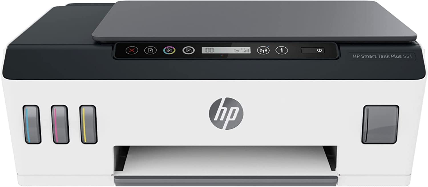 HP Smart Tank Plus 551 All-in-One Wireless Color Inkjet Printer - Print Scan Copy - 11 ppm, 4800 x 1200 dpi, Manual Duplex Printing, Bluetooth, Hi-Speed USB 2.0