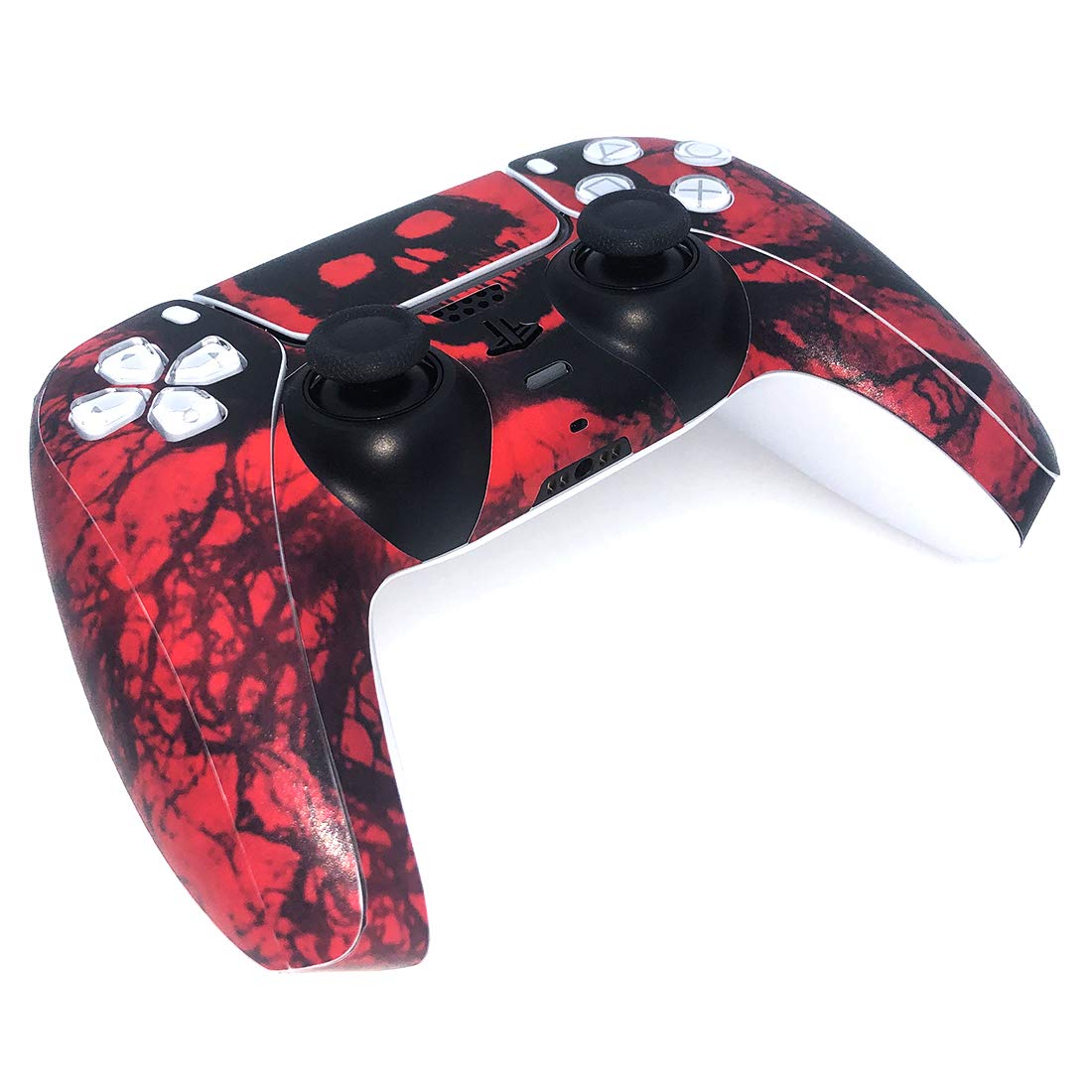 Gebaisi PS5 Controller Skin Sticker for Playstation 5 Cover Wrap Decal Blood Skull