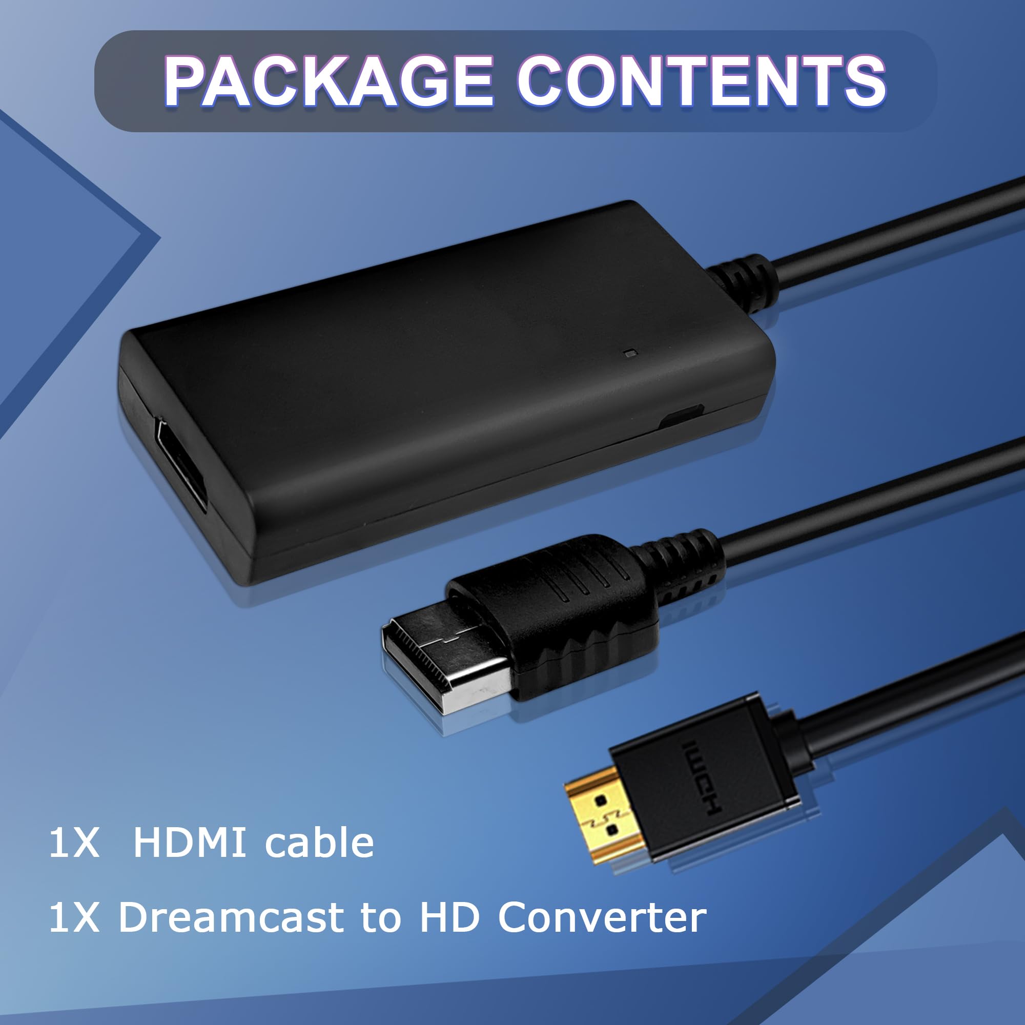 HD Cable for Dreamcast Console, Sega Dreamcast HDMI Converter, HD Link Cable for Sega Dreamcast [Sega DC]