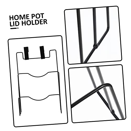 YARNOW Kitchen Cabinet Door Lid Holder Cutting Board Holder Stand Pan Lid Holder Metal Brackets Pans Organizer Rack Wall Mounted Lid Rack Pot Lids Holder Pot Lid Holder for Kitchen Iron