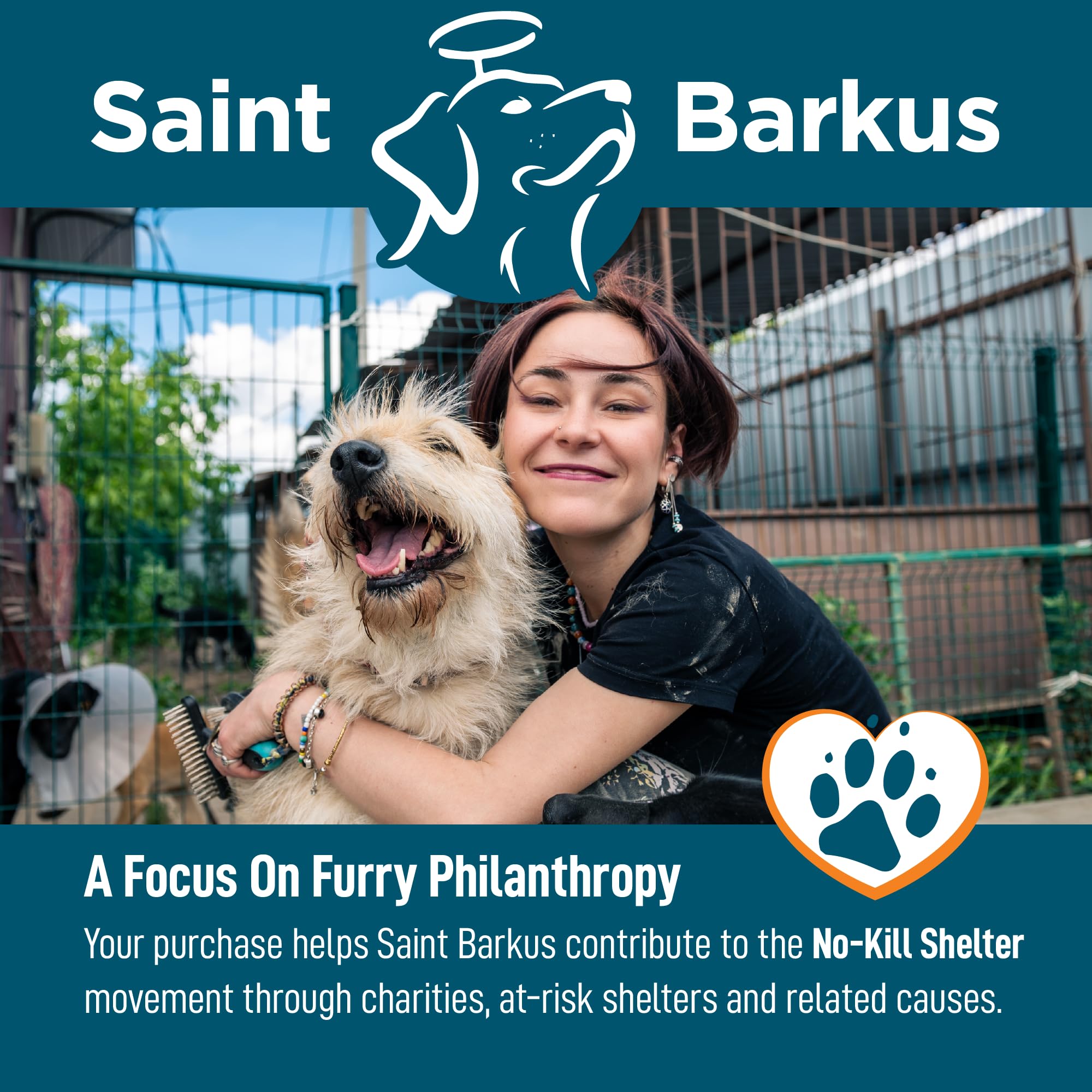 Saint Barkus Advanced Joint Health & Mobility Support for Dogs with glucosamine, chondroitin, MSM, Green-lipped Mussels. Support no-Kill Shelters with Your Purchase! - 60 Soft Chews