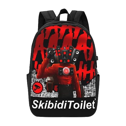 Moare Skibidi Toilet Backpack 2023 Game Backpacks Cute Cartoon Bag for University