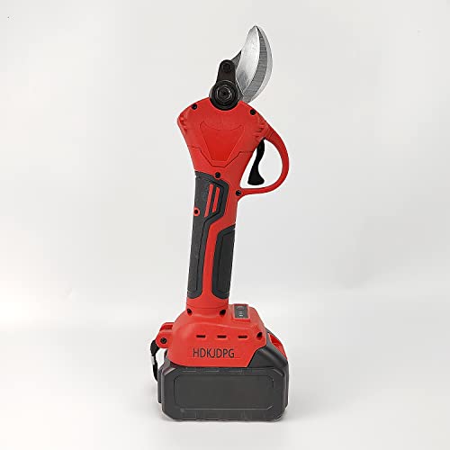 HDKJDPG-Shears, electric, 1 Inch Cordless Pruner, 25mm Power Pruner, 2 x 2Ah Lithium Batteries, Battery-Powered Pruning Shears for Tree Branch, 6-8 Working Hours