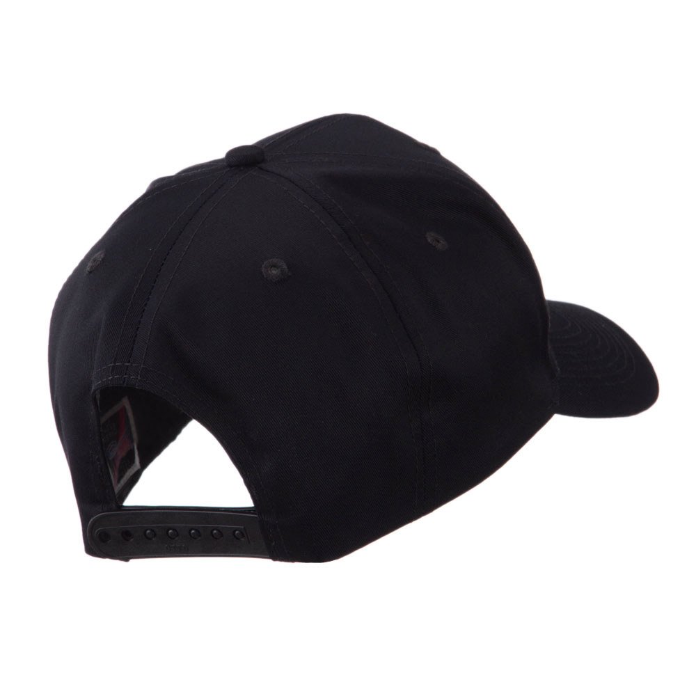 e4Hats.com Veteran Military Large Patch Cap - US Navy Black OSFM