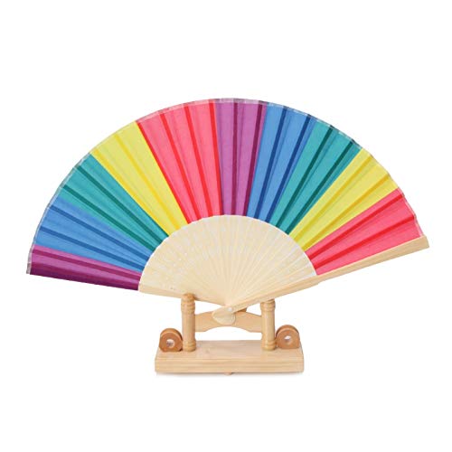 Folding Fan Hand Held Folding Fan Dance for Wedding Parties Decoration Fan