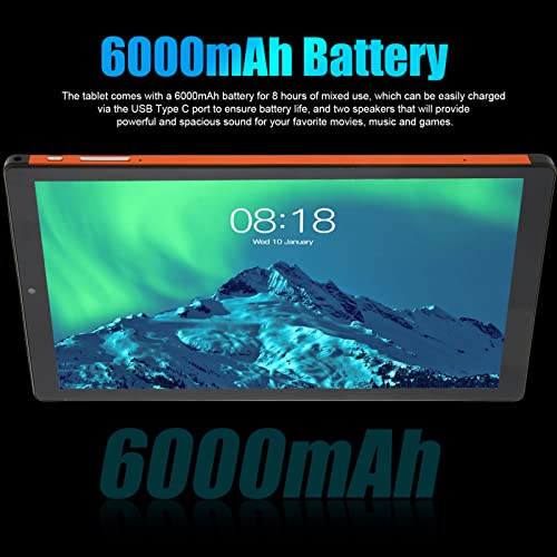 Liyeeo HD Tablet 100-240V 1920 X 1080 IPS 6GB 128GB Octa Core 10.1 Inch 11.0 Reading Tablet (US Plug)