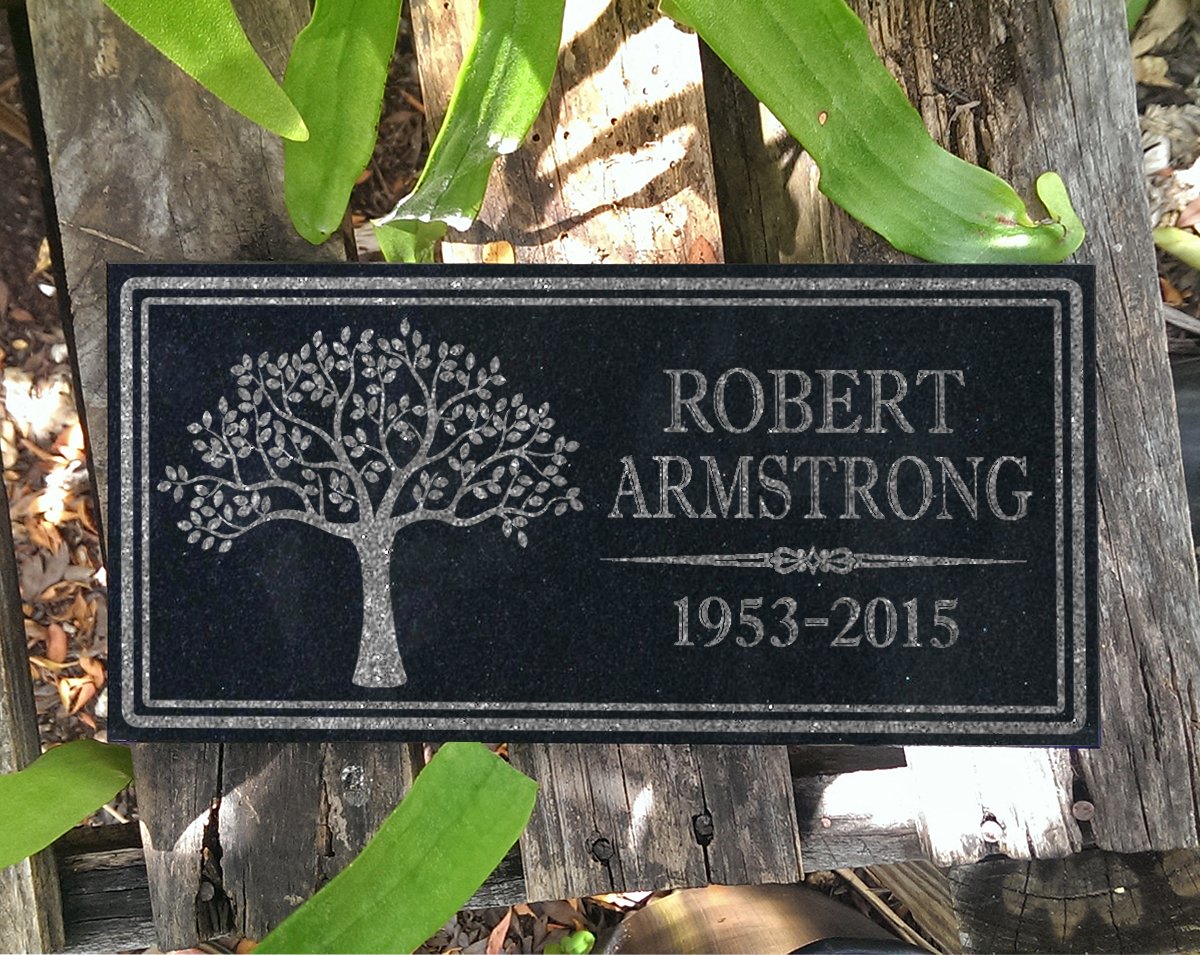 In Loving Memory Personalized Granite Memorial Stone Sympathy Remembrance of Dad Mom Child