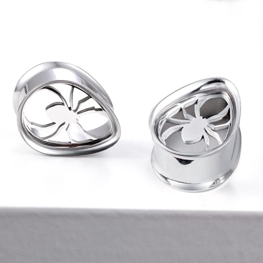Earblity 2PCS Shell Conch Ear Plugs Tunnels Helix Piercing Body Jewelry Elegant Wedding Ear Gauges Stretchers Gauge for Ears 6mm(2g)