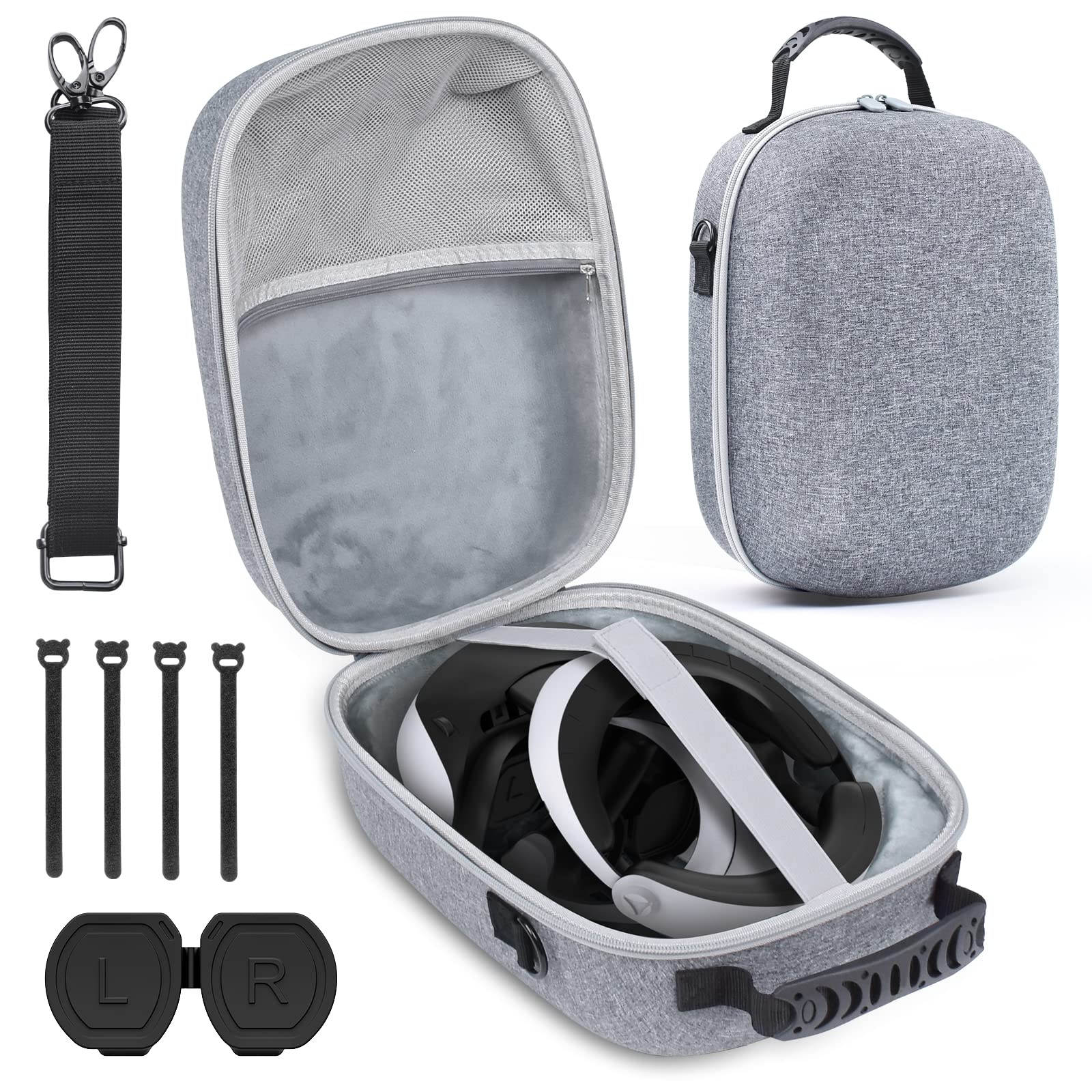 Hard Carrying Case Bag for PlayStation VR2 Gaming Headset and Touch Controllers Accessories,Suitable for Travel and Home All-in-One Storage,Lightweight Waterproof Box for PSVR2 with Shoulder Strap