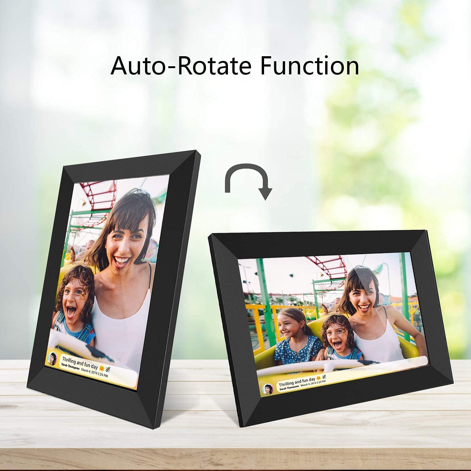 FRAMEO 10.1 Inch Smart WiFi Digital Photo Frame 1280x800 HD IPS LCD Touch Screen, Auto-Rotate, Motion Sensor, Built in 16GB Memory, Share Moments Instantly via Frameo App from Anywhere