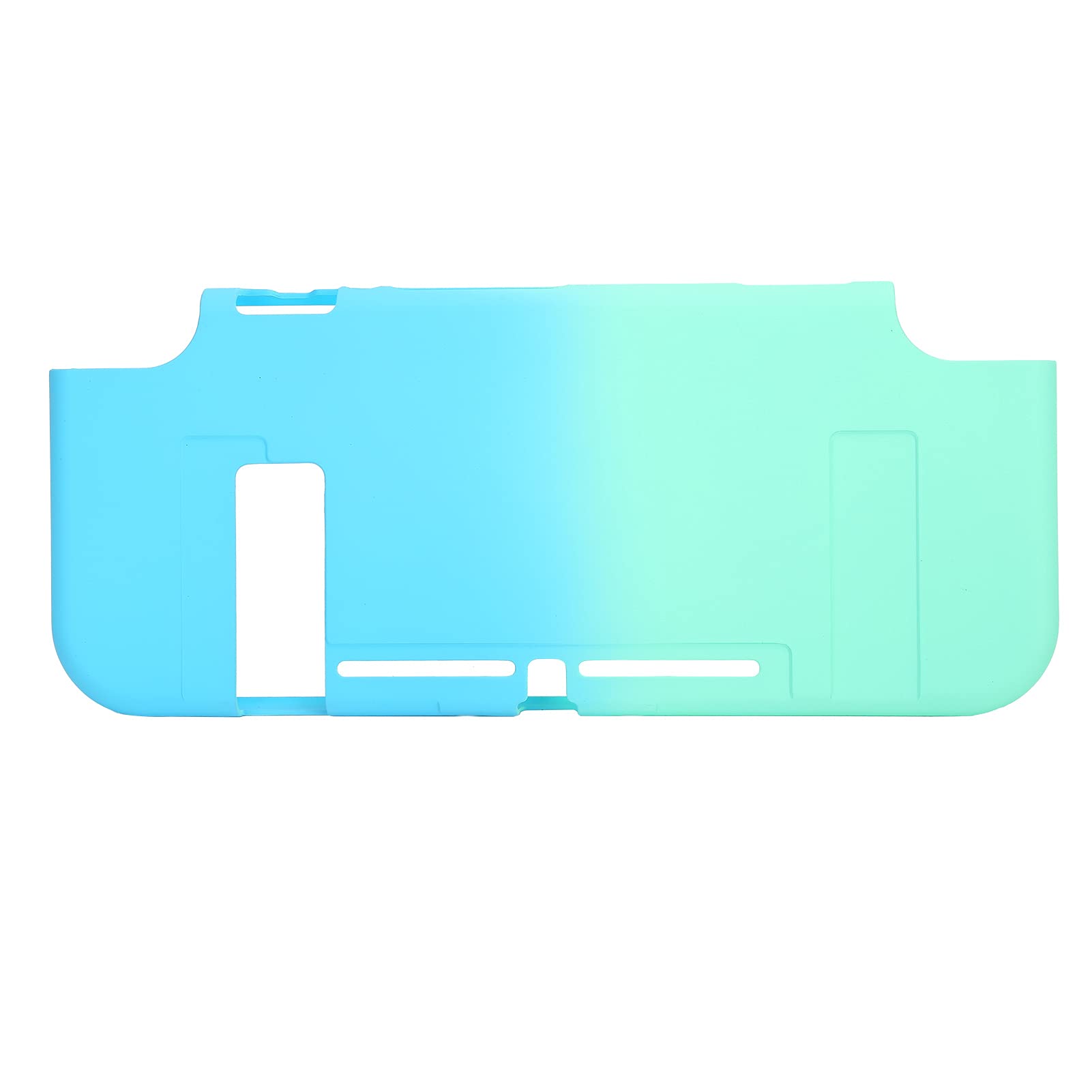 Game Console Housing, Easy Grip Skin Friendly Semi Enclosed Anti Collision for Switch Consoles(Blue-Green Gradient)