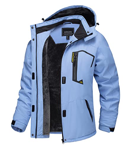 TACVASEN Waterproof Jackets for Women Winter Ski Jacket Warm Snow Coat Mountain Jacket Women Rain Jackets for Women Waterproof with Hood Raincoat