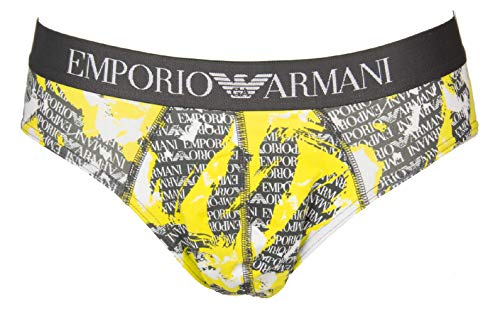 Emporio Armani mens All Over Camou Briefs, Anthracite Camo, Medium US