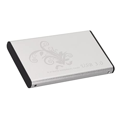 Hard Disk Case, 4TB 2.5in Hard Drive Enclosure LED Indicator USB3.0 Hot Swap for Laptop(Silver)