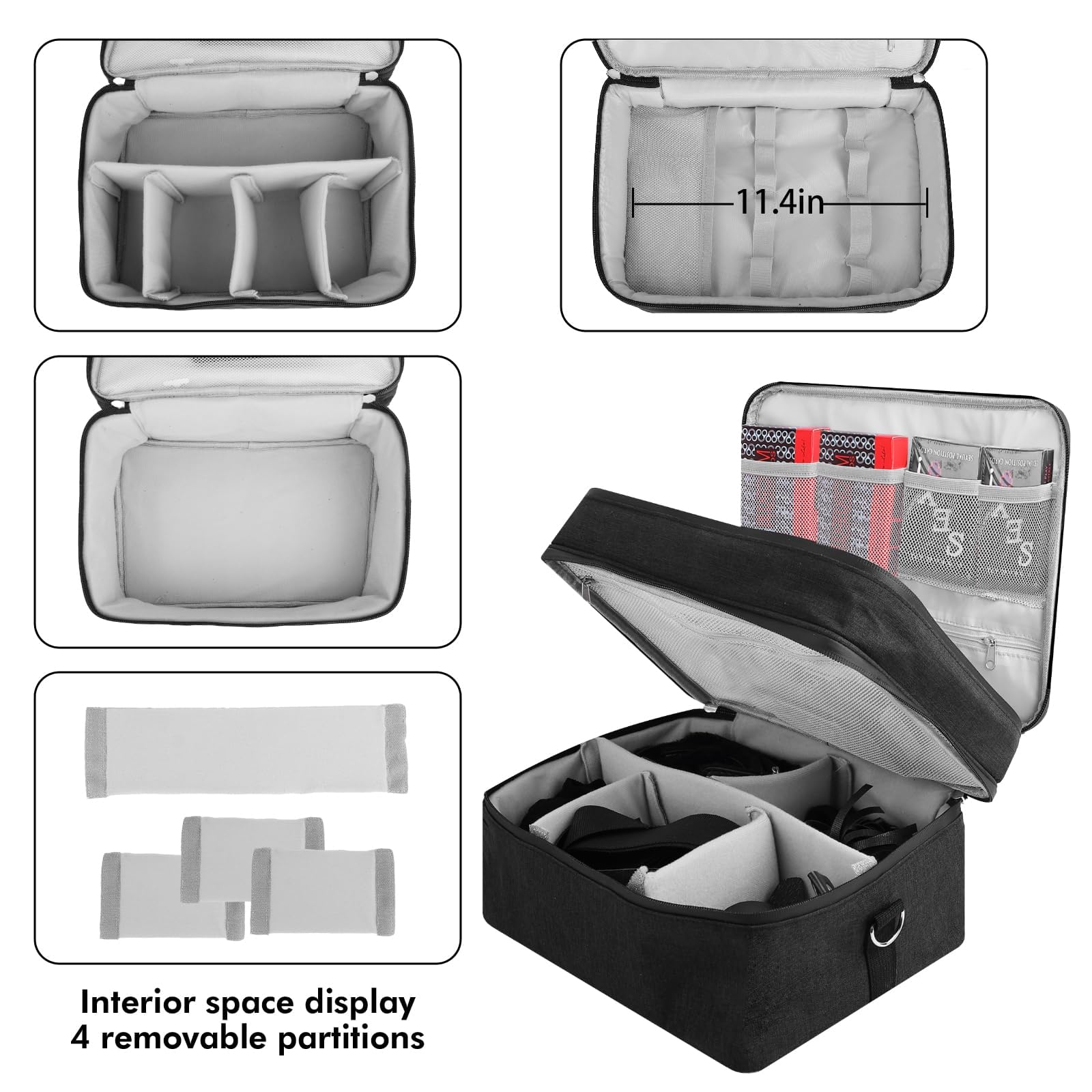 MUOUM Discreet Lockable Adult Storage Toy Bag And 2pcs L Size (8.6 * 11.8inch) Microfiber Drawstring Bag Box Organizer Container