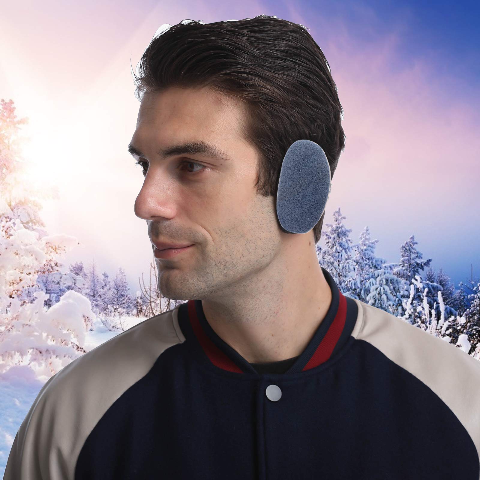 Ear Muffs,Fleece Bandless Ear Warmers Thinsulate Earmuffs Winter Warm Ear Covers Protectors for Men Women