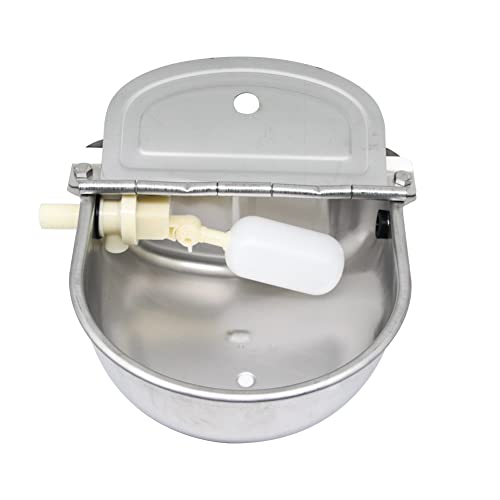 MODUODUO Automatic Waterer Horse Dog Water Bowl Kit Cattle Trough Livestock Pet Auto Watering Dispenser with Drainage Hole