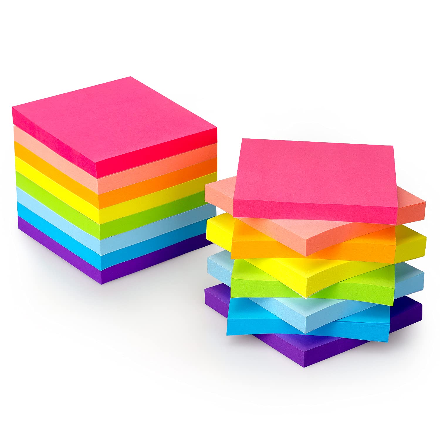 Early Buy 8 Pads Sticky Notes 3x3 Self-Stick Notes 8 Bright Color Sticky Notes, 85 Sheets/Pad