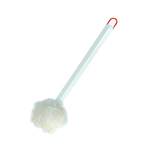 Sponges for Bathing Bath Brush Shower Brush Silicone scrubbers Skin exfoliating Tool Silicone Body Brush Shower Scrubber pet Nylon Wool Double Sided Brush loofah White