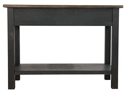 Signature Design by Ashley Tyler Creek Modern Farmhouse Sofa Table, Brown & Black