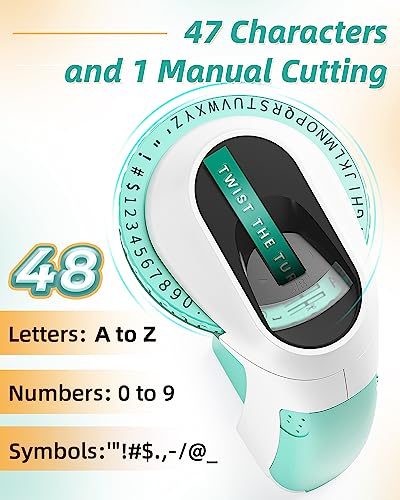 Memoqueen Embossing Label Maker with 3 Tapes,Old School Label Makers Embosser,3D Portable Embossed Label Printer for Organization Home and DIY Crafting -E975 Green