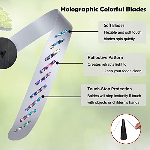 NewBeeclassic Fans for Tables,Portable Automatic Table Food Fan Picnic Drive Fans for Outdoor Indoor Party Meal,Keep Food Clean(2 Pack)