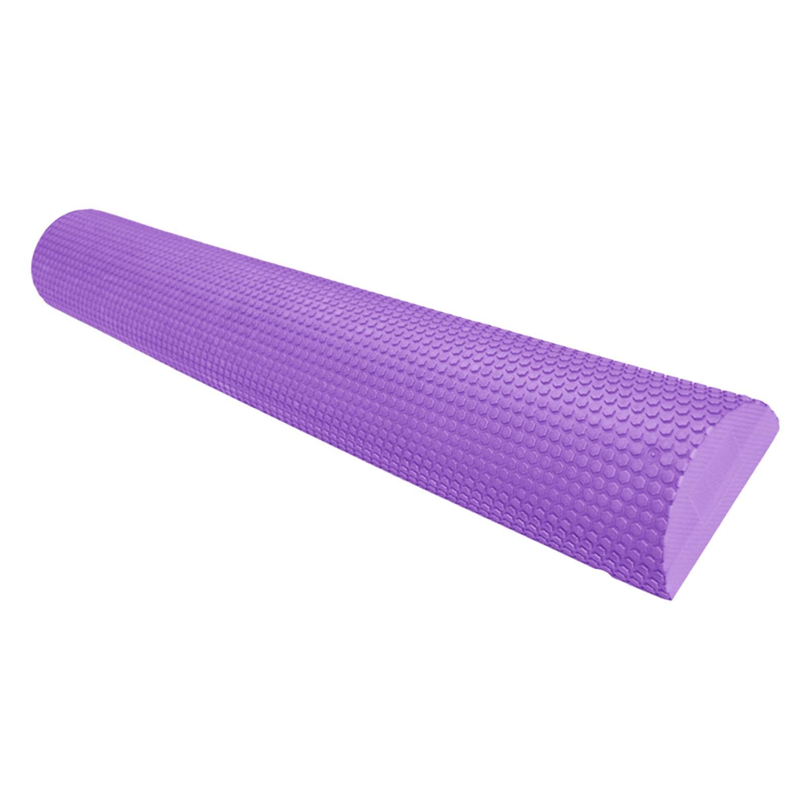 Harilla Length Flexibility Blocks with Point Pilates Half Roll Set 1/2 Foam Roller for Physical Half Roller for Yoga , Purple 60cm