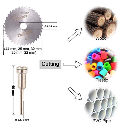 GOXAWEE Rotary Tool kit with Cutting Wheel Disc Set Bundle