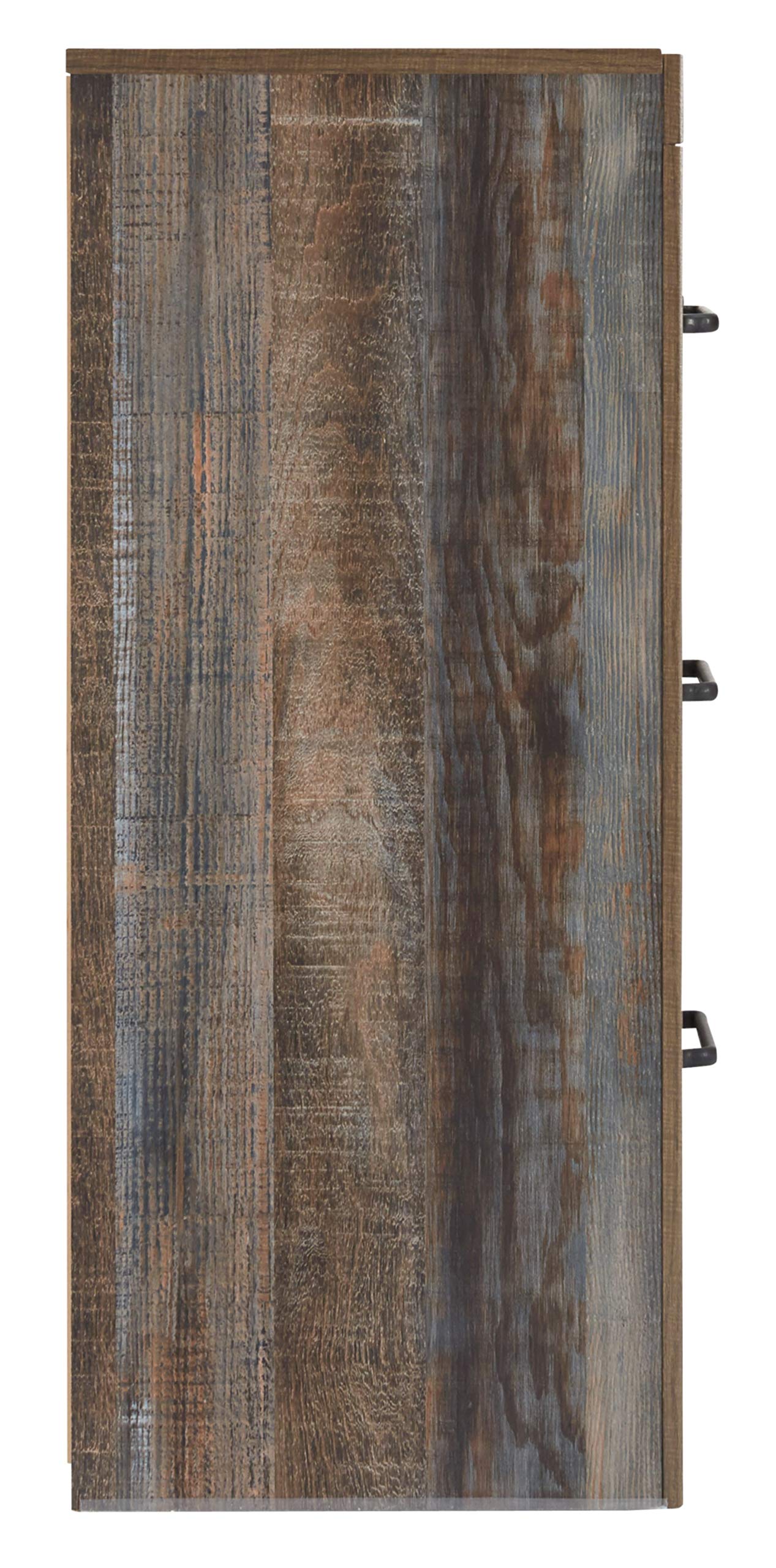 Signature Design by Ashley Drystan Rustic Industrial 6 Drawer Dresser, Weatherworn Brown