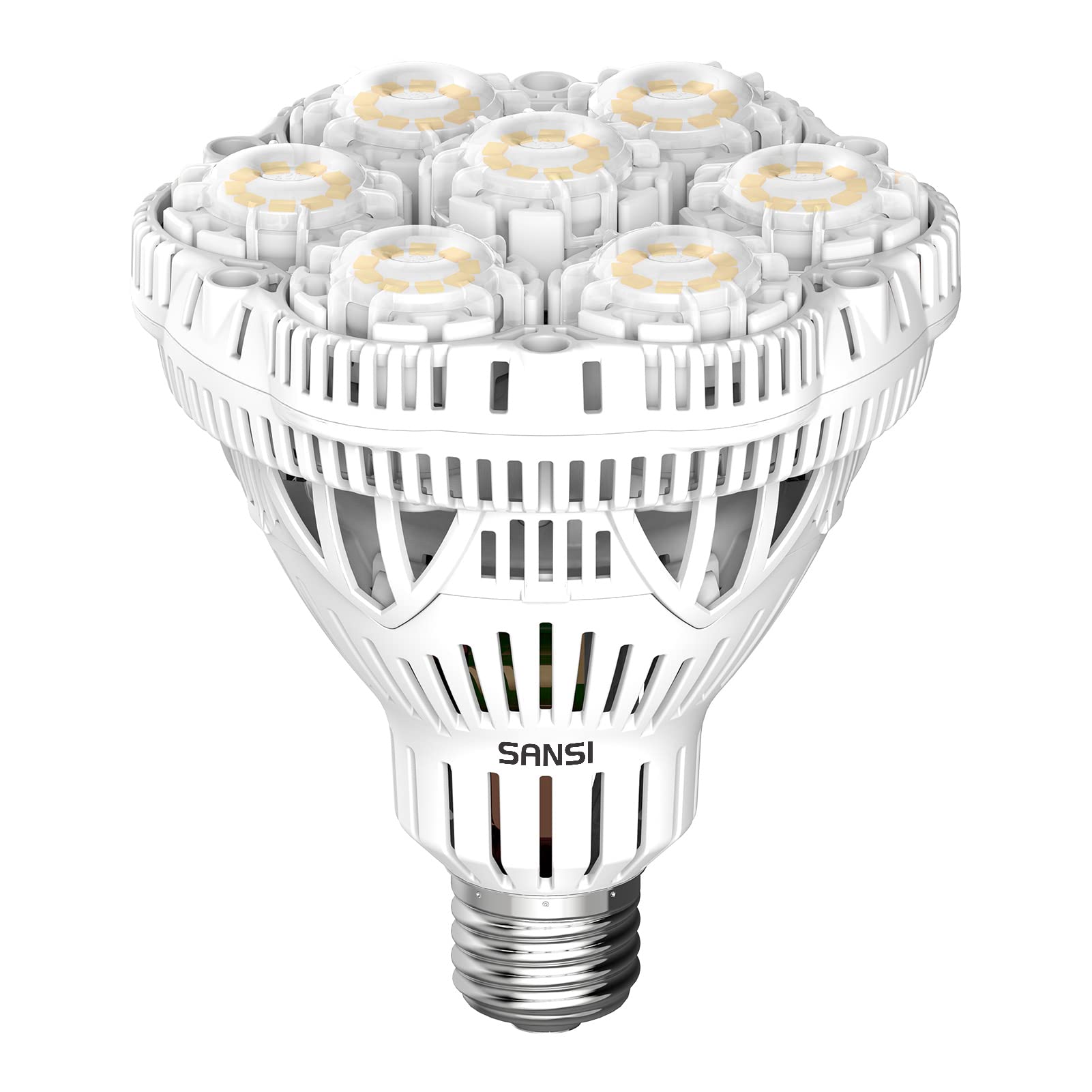 SANSI BR30 LED Light Bulb 300W Equivalent, 5500 Lumens Bright Light Bulb 5000K Daylight 40W Energy Saving LED Bulb with Ceramic Technology, E26 to E39, Non-Dimmable for Garage Workshop Factory