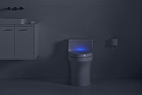 KOHLER 5588-0 Purefresh Elongated Nightlight, Grip-Tight Bumpers, Quiet-Close Release Hinges, Quick-Attach Hardware, No Slam Toilet Seat, White