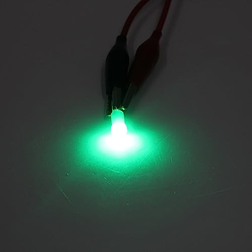 Newsmarts Pack of 10 T5 LED Bulb Dashboard Dash Lights 1 SMD Wedge Base for Car Truck Instrument Indicator Air Conditioning AC Lamp Auto Interior Accessories Kit Bright 12V, Green Light