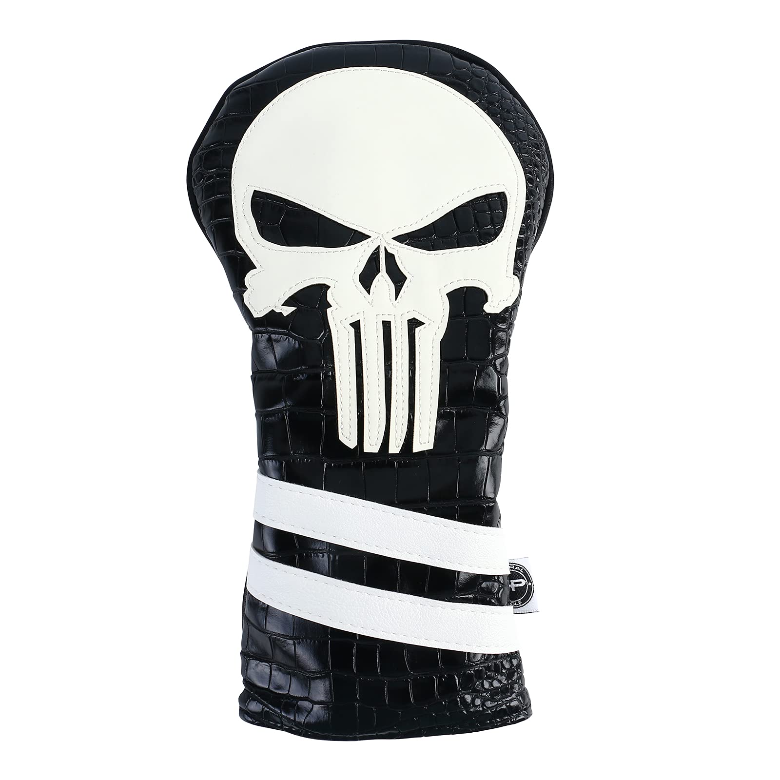 Egretgolf Golf Driver Head Covers Synthetic Leather Club Headcovers Protector Fits 460cc Drivers (Glown Punisher)