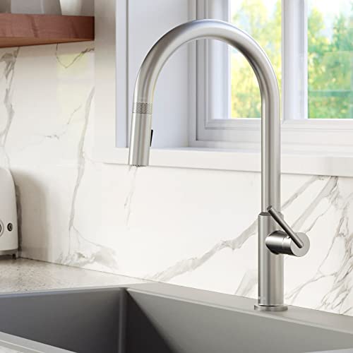 Karran Lagrange One-Handle Pull Down Dual Function Sprayer Kitchen Faucet in Matte Black