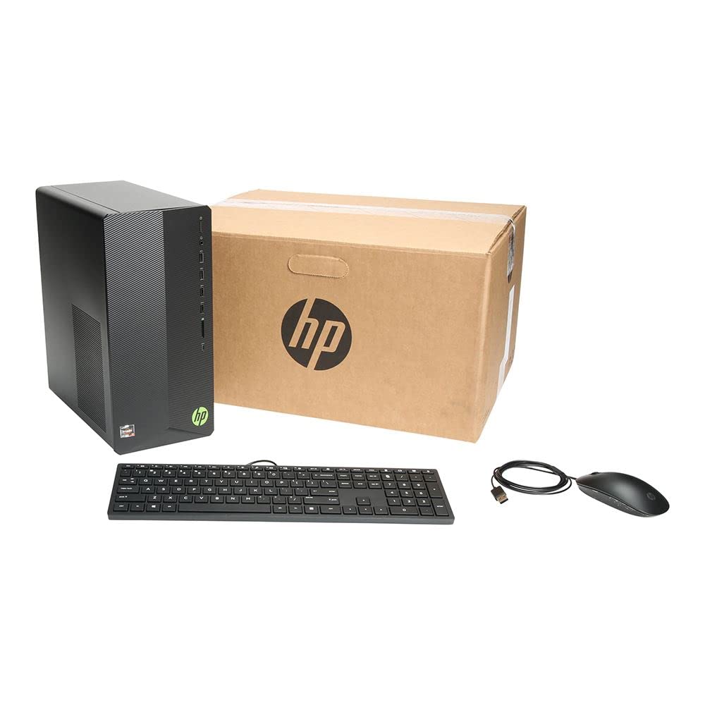 HP Pavilion TG01 Gaming Desktop, AMD Ryzen 5 5600G, 32GB RAM 1TB NVMe SSD, AMD Radeon RX 5500 4GB, 3 in 1 Media Card Reader, DisplayPort, HDMI, AC Wi-Fi, Bluetooth β Windows 11 Pro