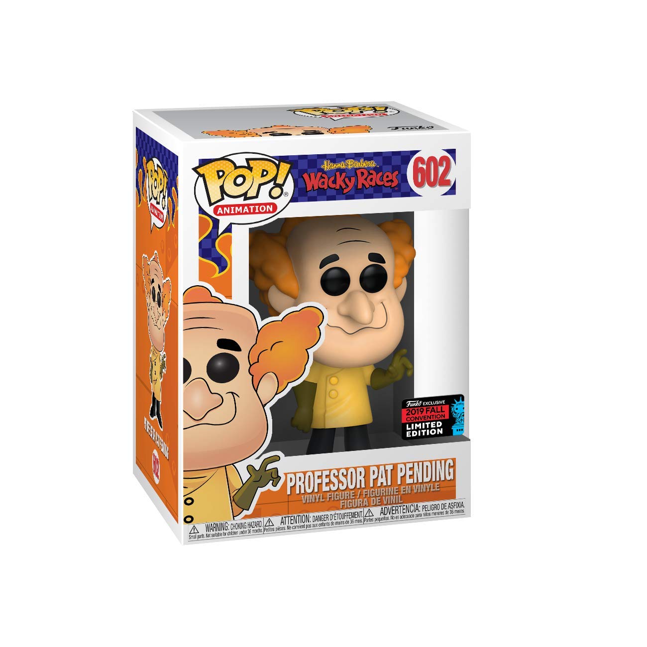 Funko Professor Pat Pending NYCC 2019 Convention Limited Edition Wacky Races Exclusive POP!