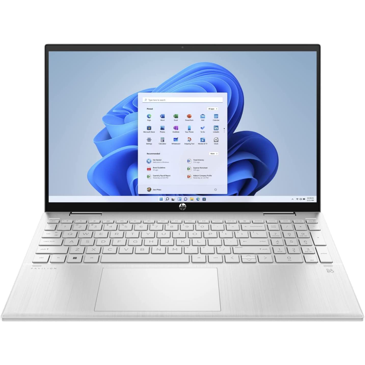 HP Pavilion x360 14-in 2-in-1 Laptop/Tablet with Intel i5-1235U, 8GB RAM - Silver Bundle with Elite Suite 18 Software + 1 Year Protection Warranty