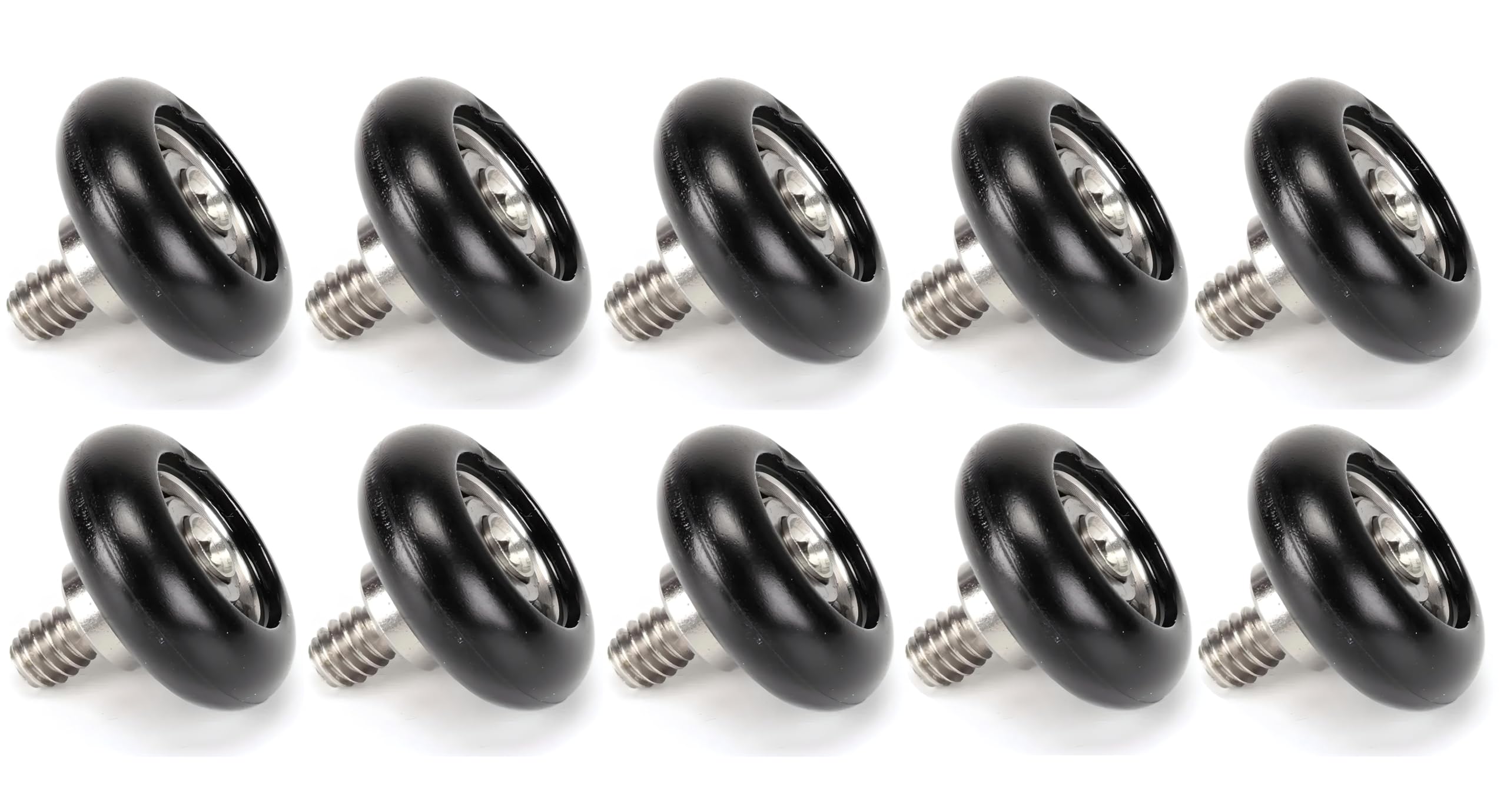 OCS Parts Roller Bearing Assembly with Mounting Stud | Compatible Replacement for True 921847 Commercial Kitchen Refrigeration and Freezer Units | 10 Pack